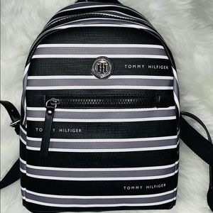 Tommy Hilfiger Bags | Womens Striped Mini Backpack | Poshmark